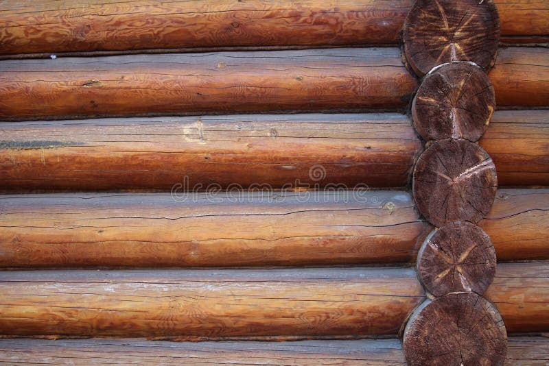 Wooden log wall texture stock photo. Image of logs, fence - 141252608