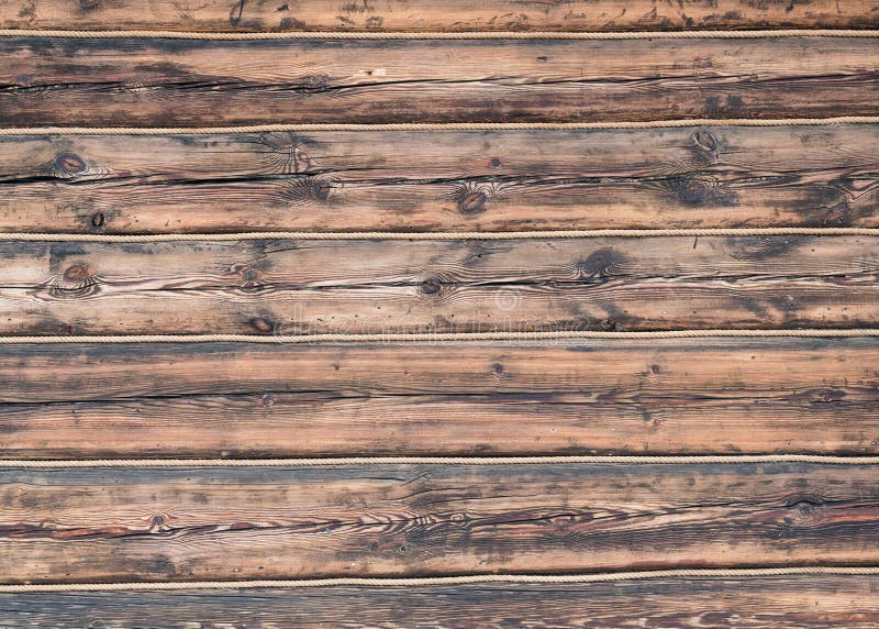 Wooden Logs Rope Wall Texture Background Stock Image - Image of ...