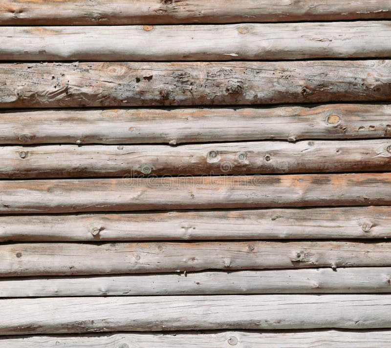 Wooden Logs on the Wall from the Log House. Stock Photo - Image of ...