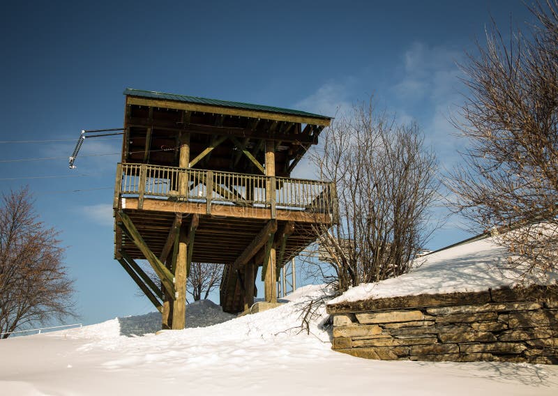 Wooden lookout stock image. Image of nature, high, tower - 37813167