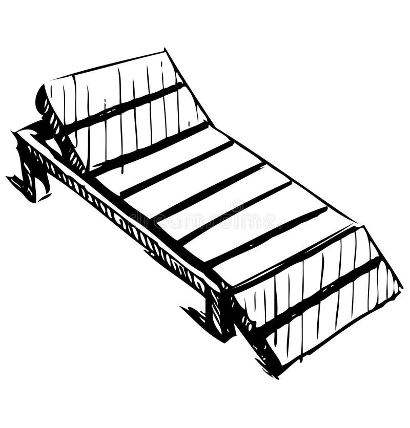 Wooden lounge for rest stock vector. Illustration of challenge - 41699204