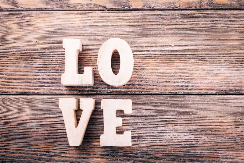 Love wooden letters stock photo. Image of material, house - 59923866
