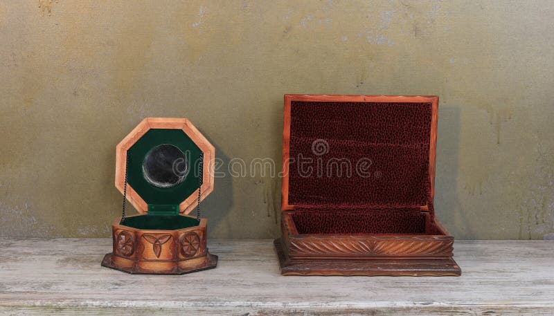 Wooden Magic Box on Wooden Table Stock Photo - Image of secret, vintage ...