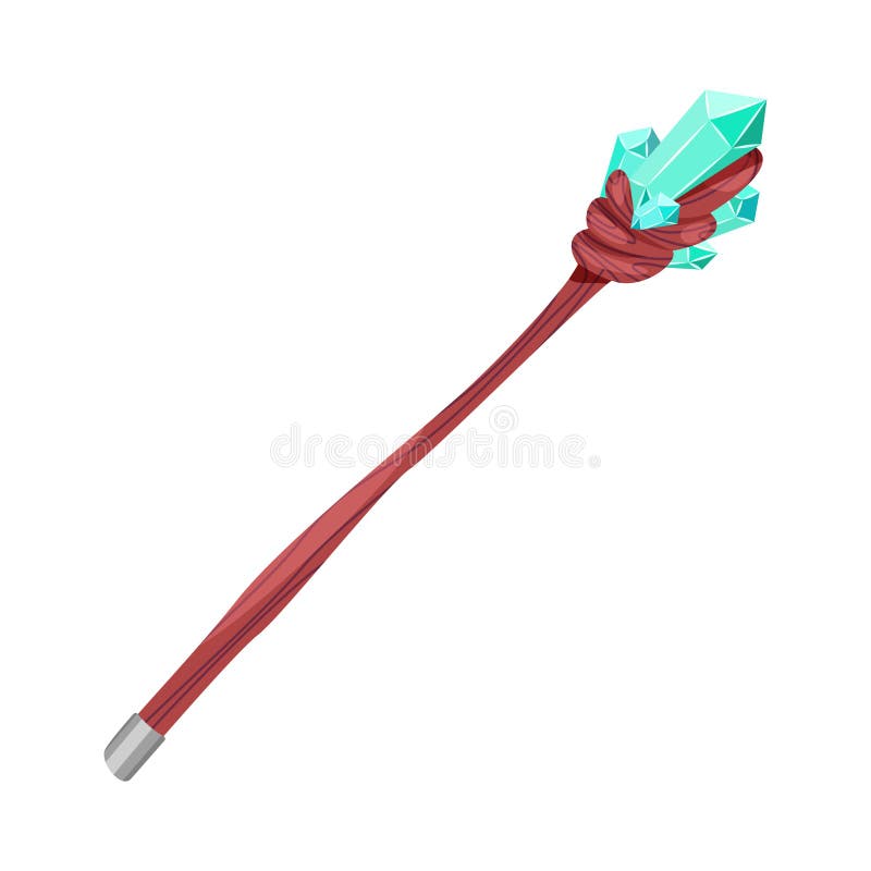 Magic staff stock vector. Illustration of staff, magic - 250308559