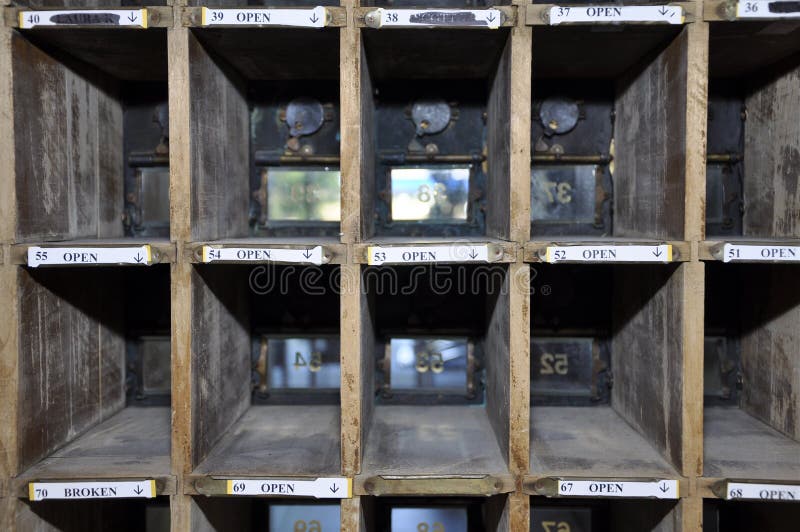 Wooden Mail stock photo. Image of letterbox, privacy - 23864186