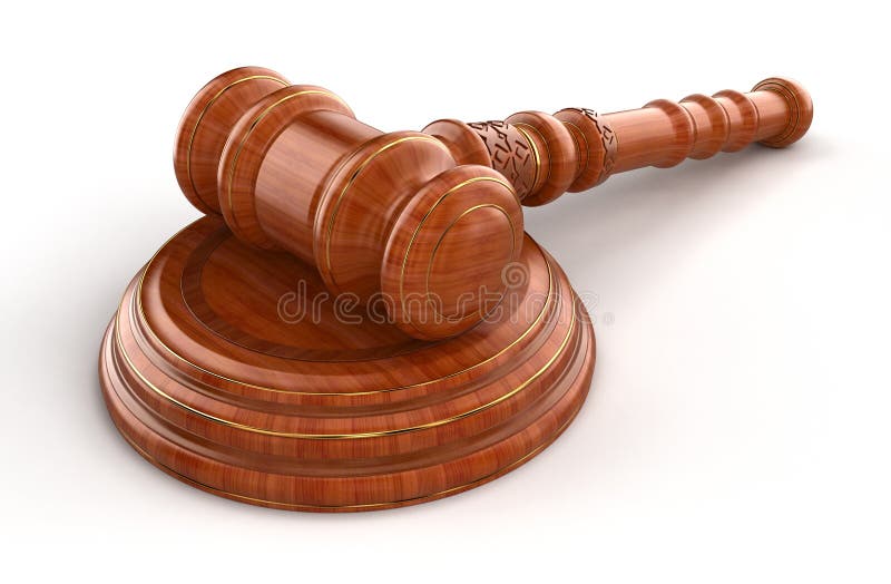 Wooden Mallet stock illustration. Illustration of juridical - 33439225