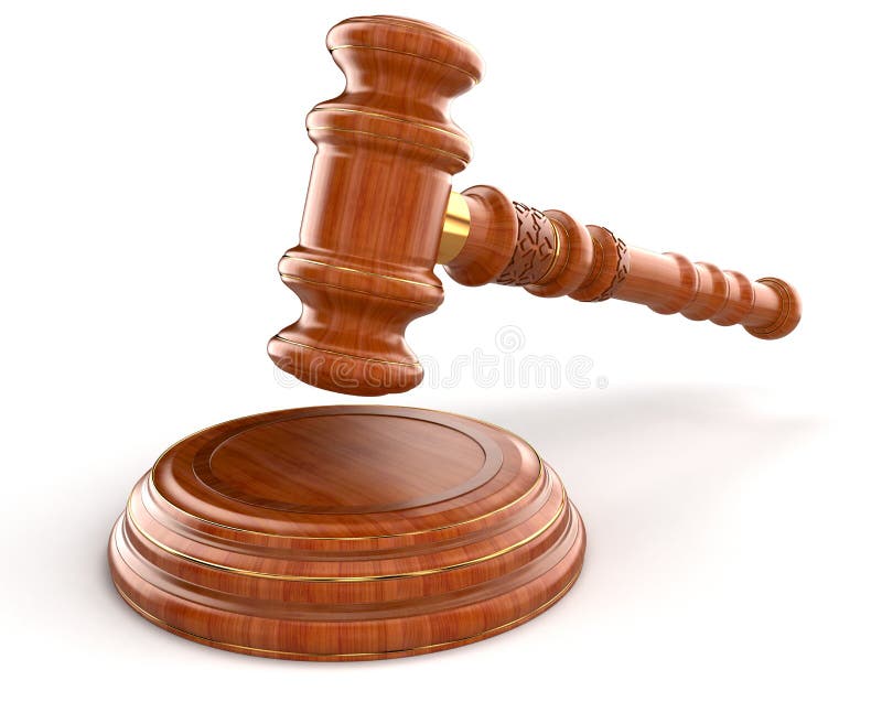 Wooden Mallet and Auction stock illustration. Illustration of marketing ...