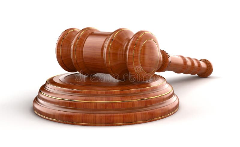 Wooden Mallet and Auction stock illustration. Illustration of marketing ...