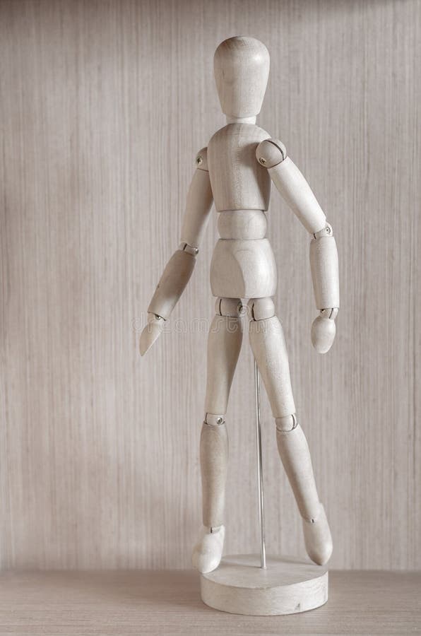 Wooden man. stock image. Image of wood, action, artificial - 38686095