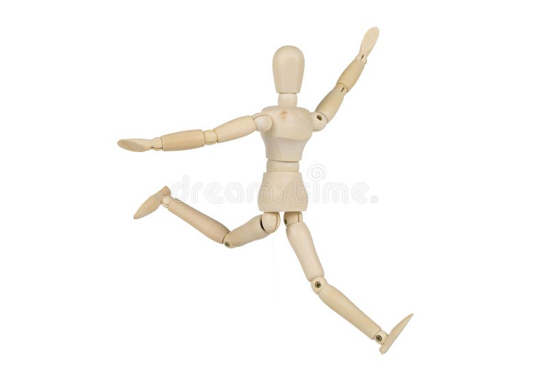 221 Wooden Mannequin Jumping Stock Photos - Free & Royalty-Free Stock ...