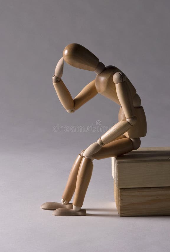 Thinking Pose Wooden Mannequin Stock Photos - Free & Royalty-Free Stock ...