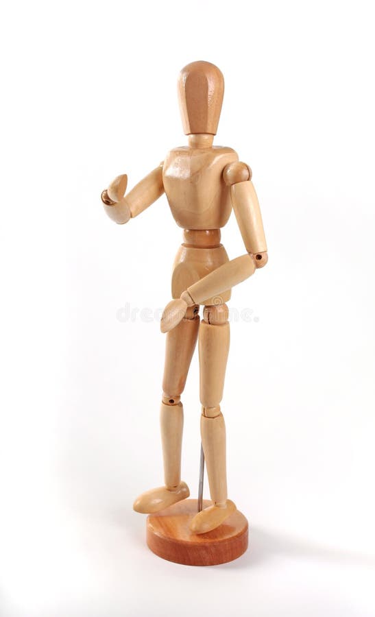 Wooden marionette posing stock image. Image of glue, standing - 14853941