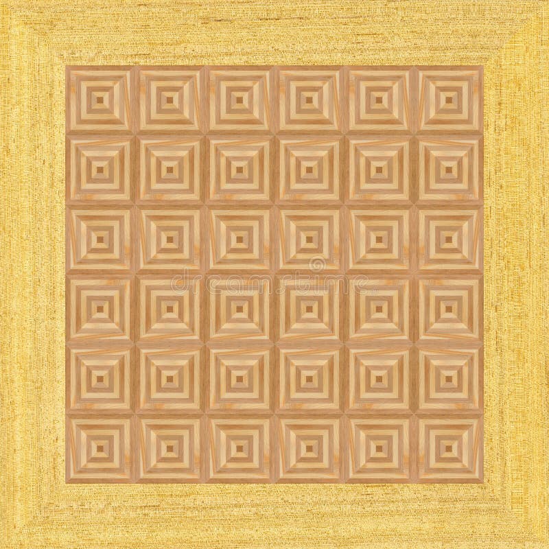 Wooden Marquetry Frame Can Be Patterns Created from the Combination of ...