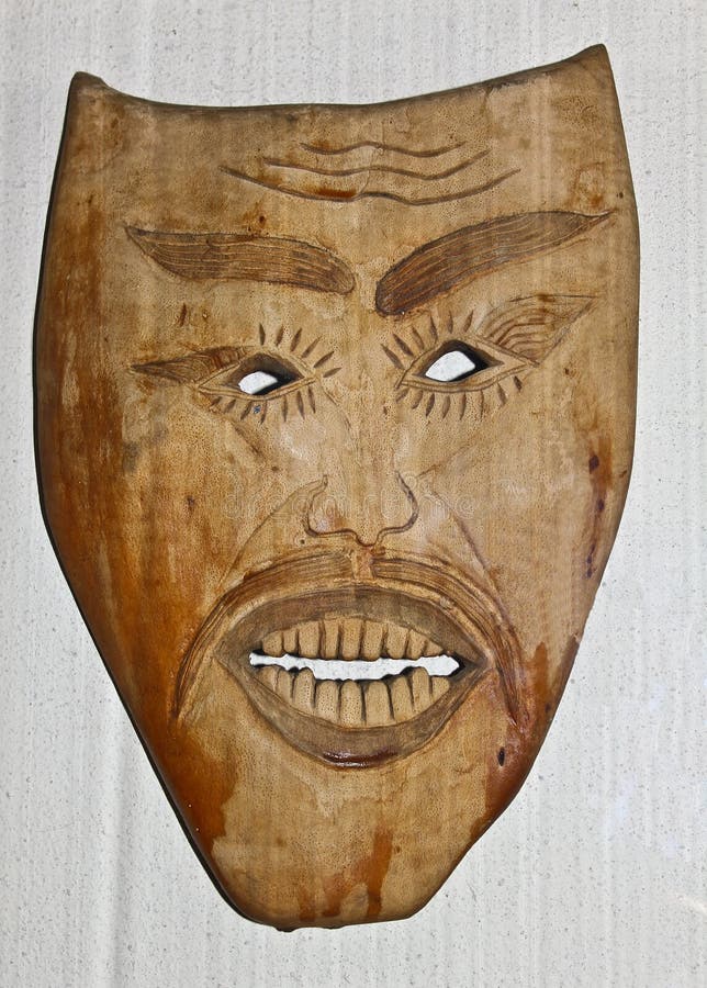 Wooden mask stock photo. Image of artifact, masked, artistic - 21694584