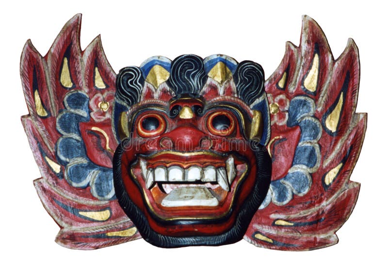 Indonesian Mask stock photo. Image of wooden, bali, scary - 6211974