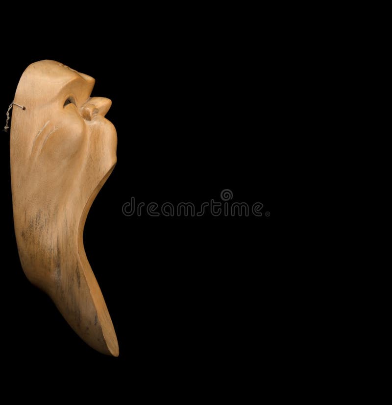 Wooden mask screaming stock image. Image of thailand - 78890979