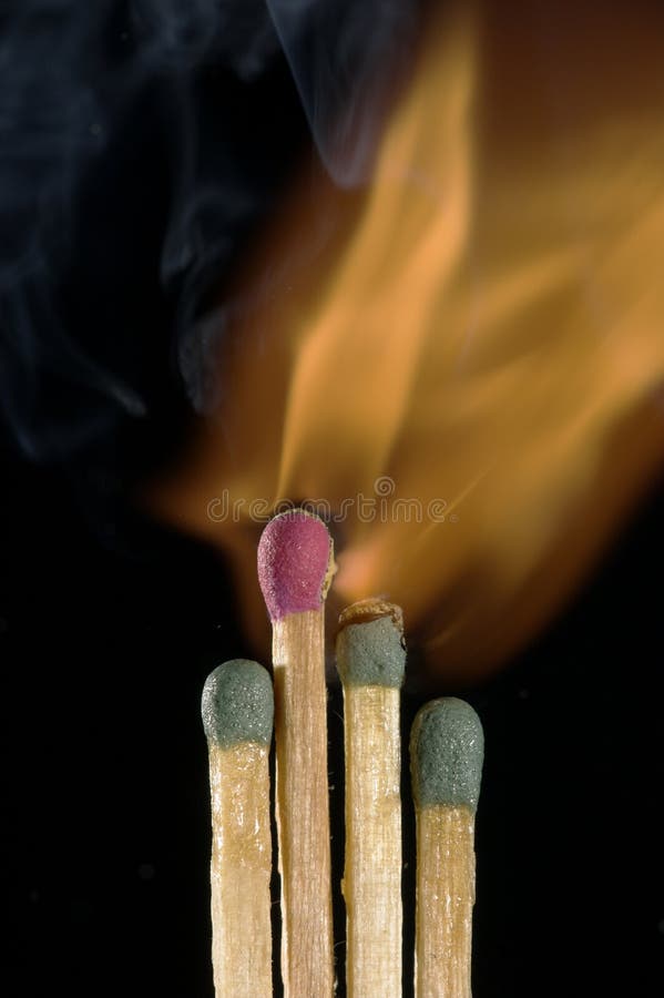 Matches igniting stock photo. Image of lighter, ignition - 2515776