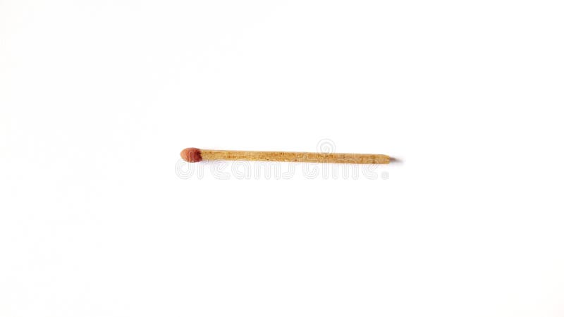 Wooden Matches on White Background. Stock Image - Image of danger ...