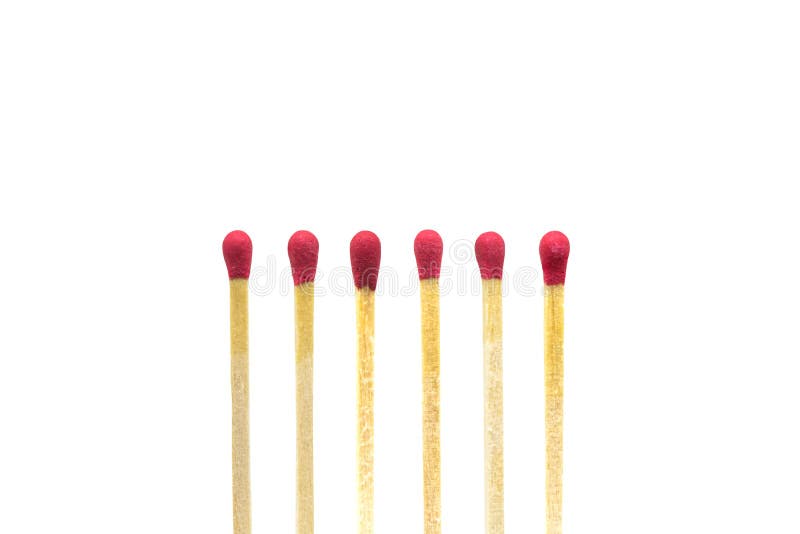 Wooden Matches Stick Isolated on White Background. Stock Photo - Image ...