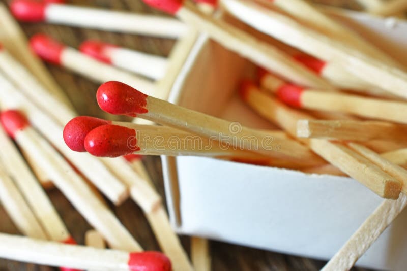 Wooden Matchstick Close Up stock photo. Image of flammable - 147436110