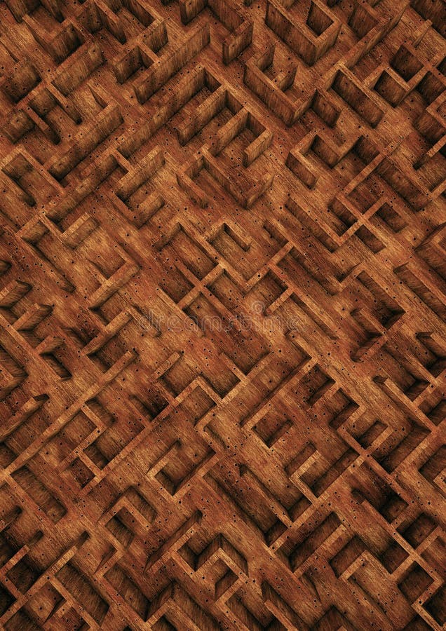 Wooden maze stock photo. Image of challenge, game, resolve - 67958656