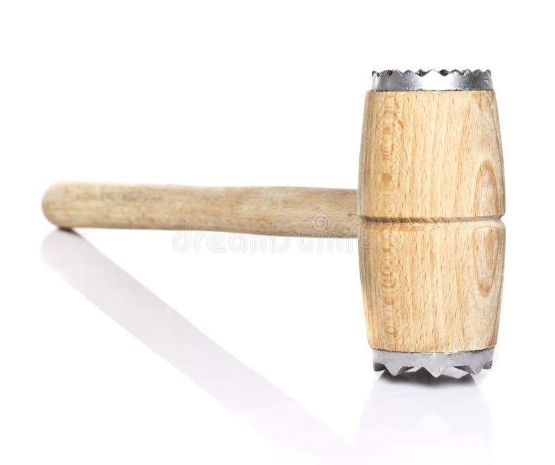 Wooden meat tenderizer stock photo. Image of beat, household - 43135876