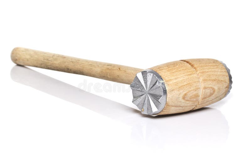 Wooden meat tenderizer stock image. Image of mallet, cook - 43135885