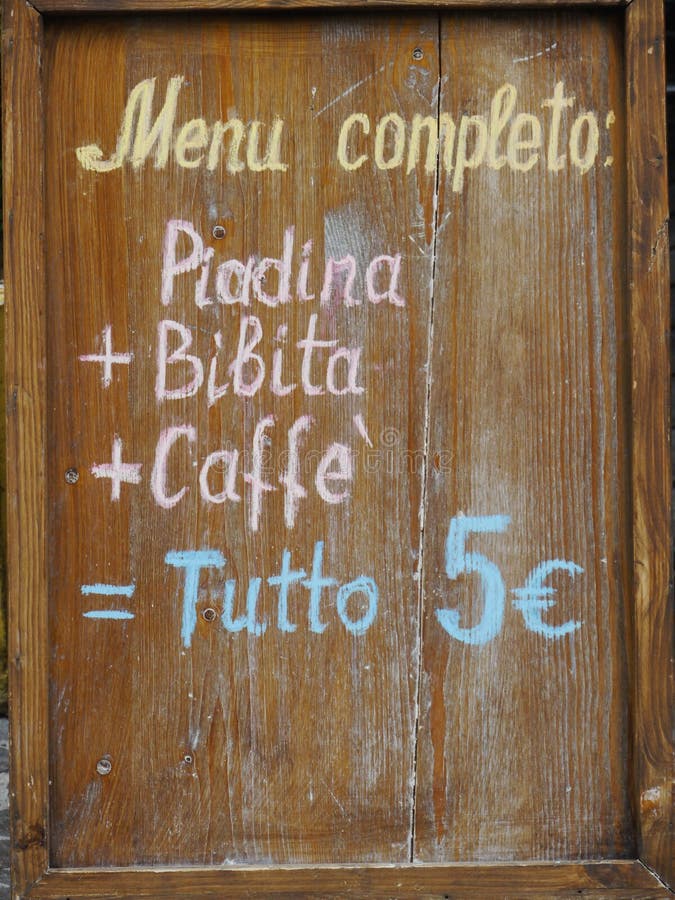 Wooden menu board stock photo. Image of advertising, texture - 51643350