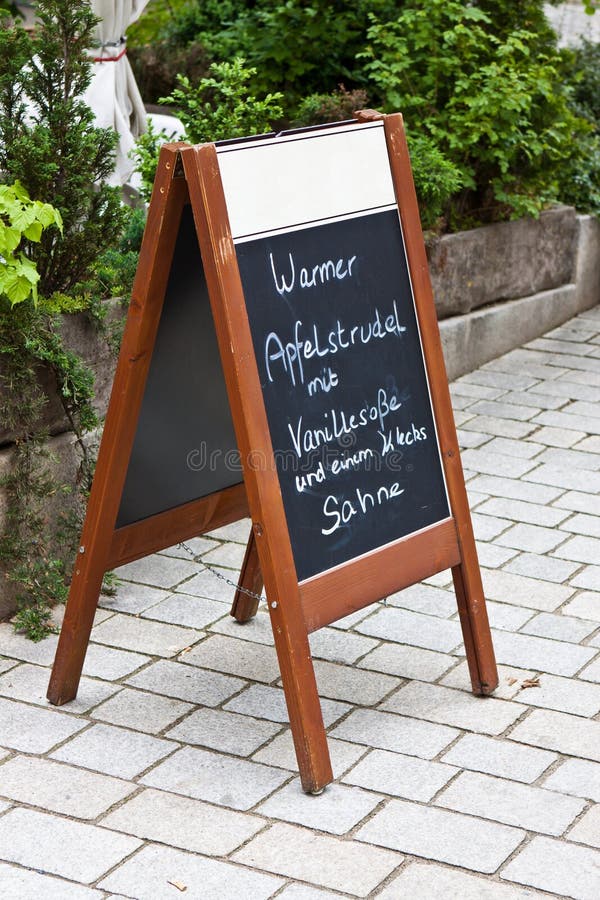 Wooden menu board stock image. Image of menu, house, european - 34169515