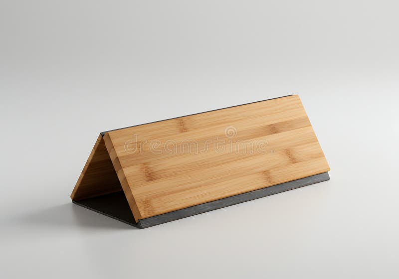 Wooden Menu Holder Stand for Restaurant Table Display on White ...