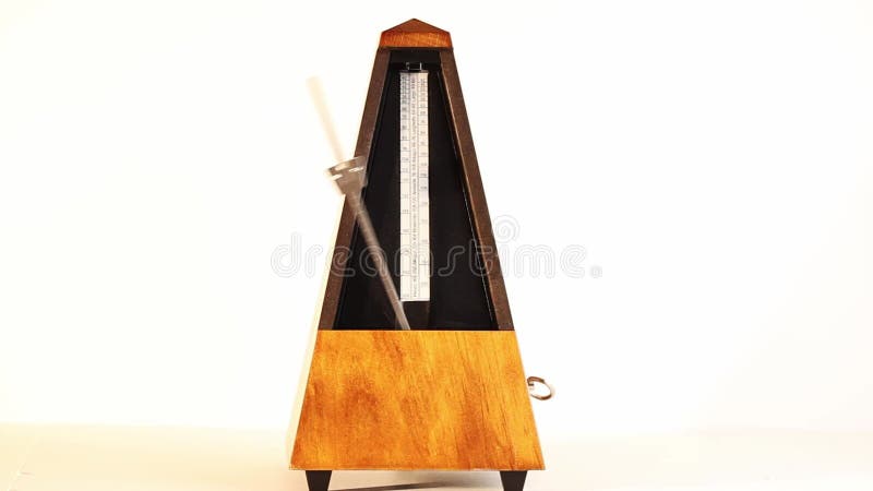 Wooden Metronome with Moving Arm at Medium Fast Tempo Stock Footage ...