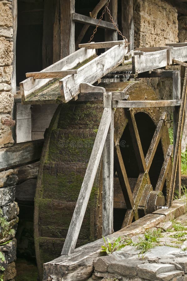 Wooden mill wheel stock image. Image of vintage, mill - 75778197