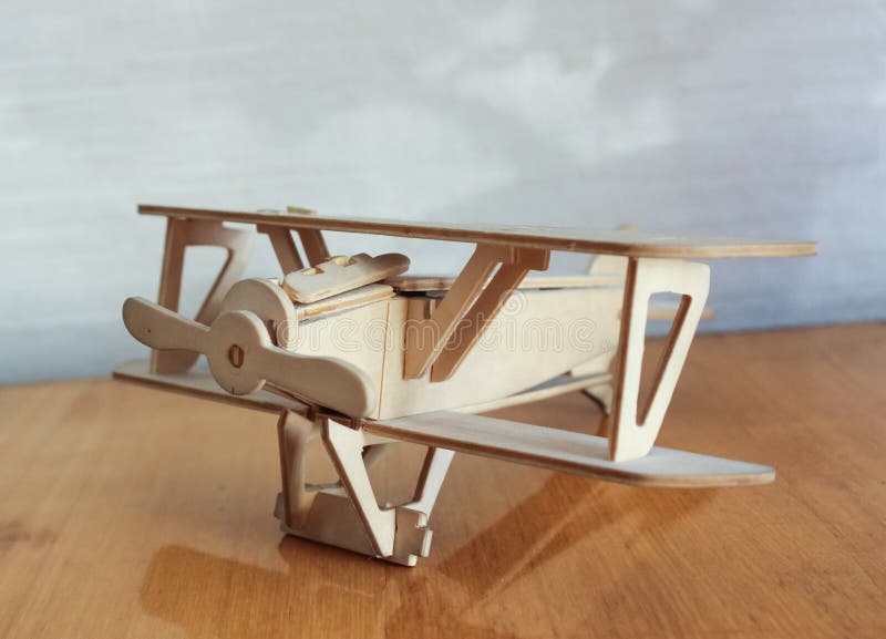 Wooden model plane stock photo. Image of aircraft, handn - 65079752