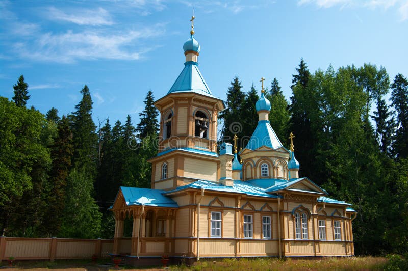Wooden monastery in Valaam stock photo. Image of color - 20359070