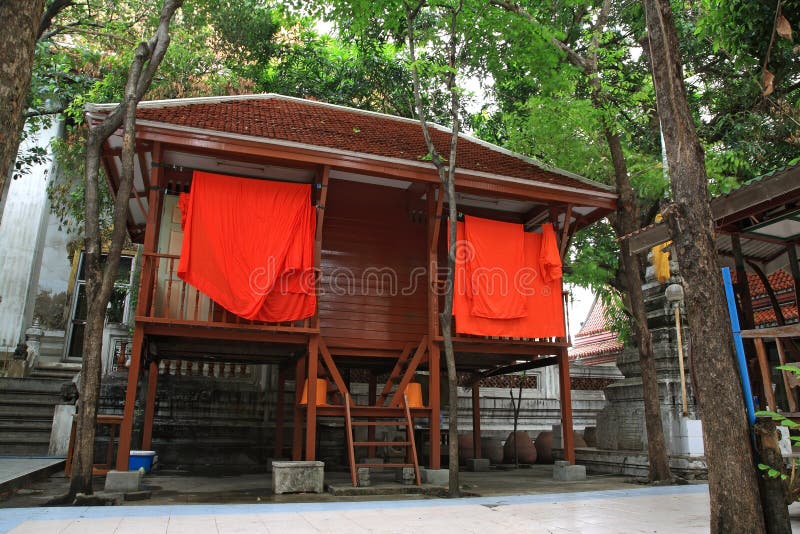 Wooden monk house stock photo. Image of house, asia, country - 29918240