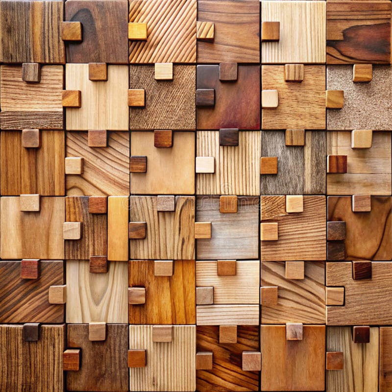 Wooden Mosaics and Panels in Different Sizes and Species Stock ...