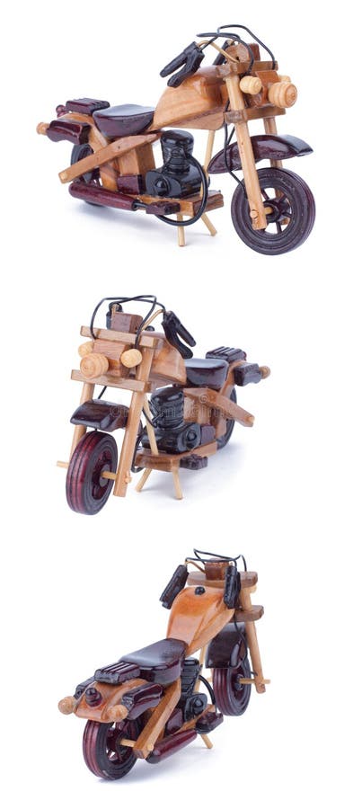 Wooden Motorcycle stock image. Image of revival, antique - 15975025
