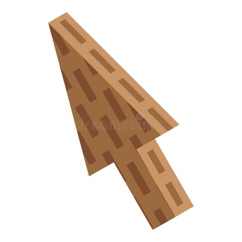 Wooden Mouse Cursor Pointing Up Right Stock Illustration - Illustration ...