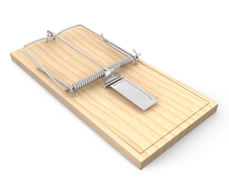 Wooden Mouse Trap, Side and Top View Stock Image - Image of cheese ...