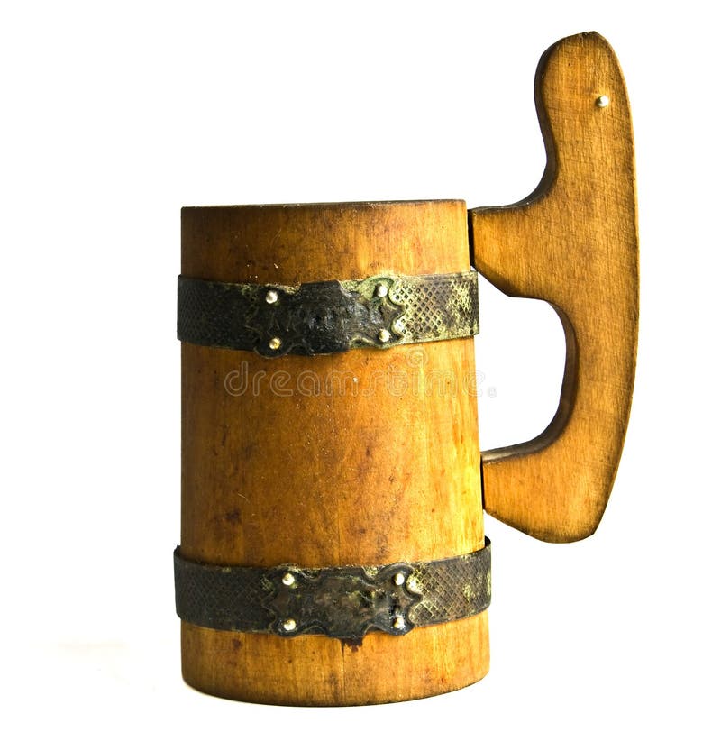 Wooden mug, Russia stock photo. Image of dishes, tankard - 18157586