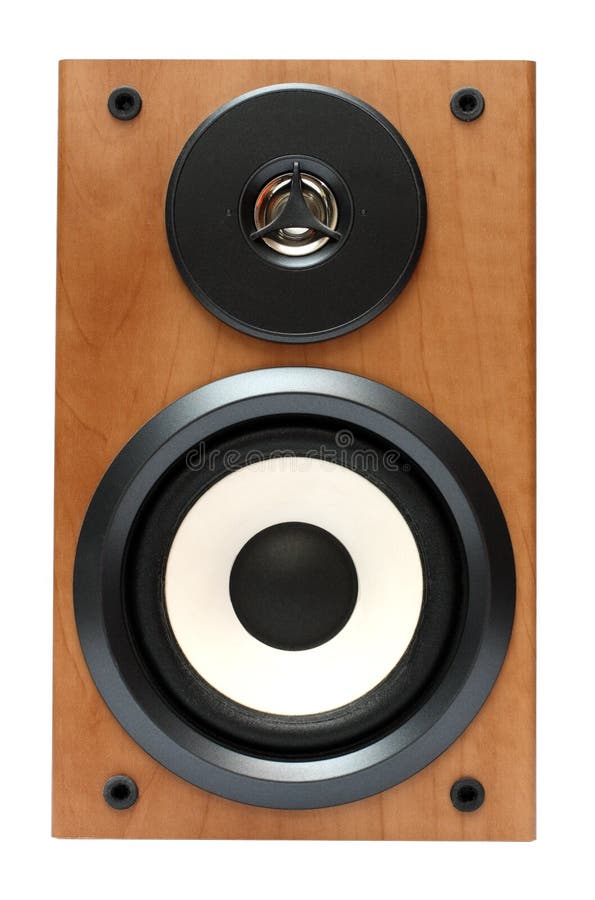 Wooden music speaker stock image. Image of wood, treble - 4329499