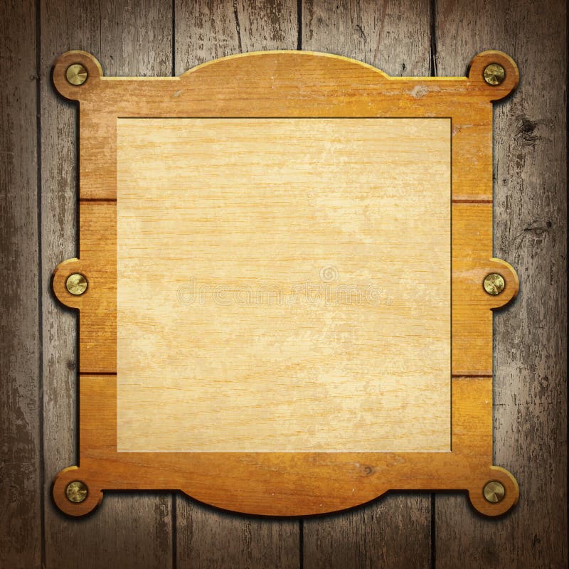 Wooden notice board stock illustration. Illustration of abstract - 62883848