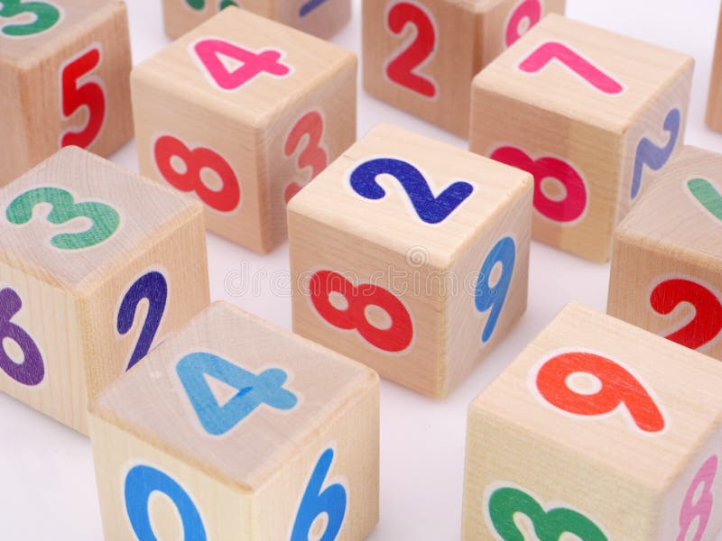 Wooden number blocks stock photo. Image of block, baby - 61892542