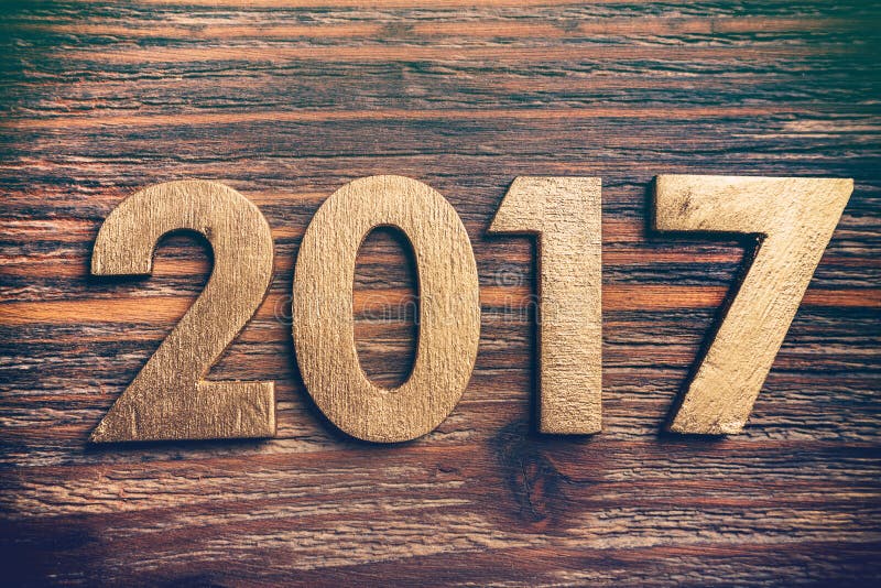 Wooden number 2017 stock photo. Image of happy, rural - 78773230