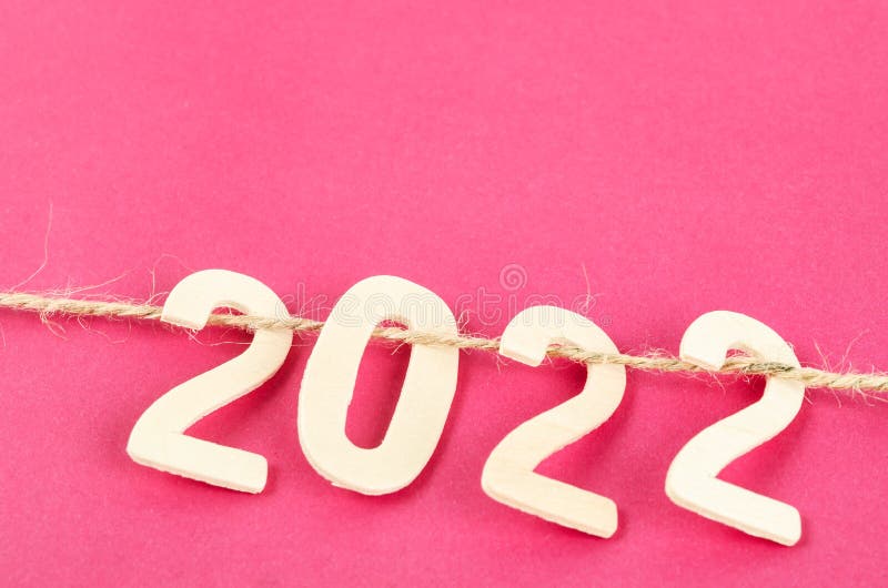 Number 2022 is Laid Out of Pasta on Black Paper Background. Flat Lay ...