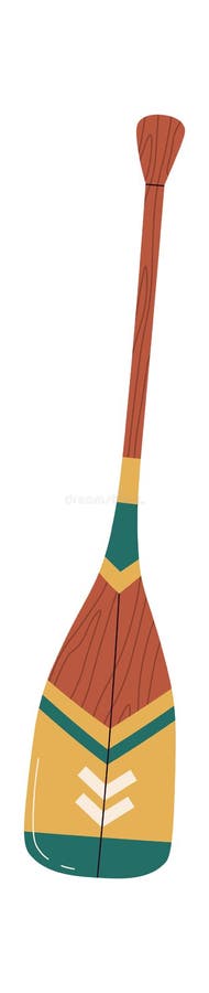 Wooden Oar for Boat stock vector. Illustration of leisure - 273073961