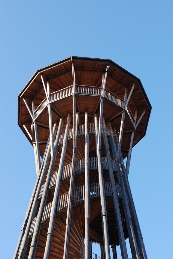 Wooden observation tower stock image. Image of rising - 4403245