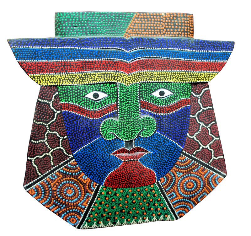 Tribal Mask From The Philippines Stock Image - Image of fury, craftwork ...