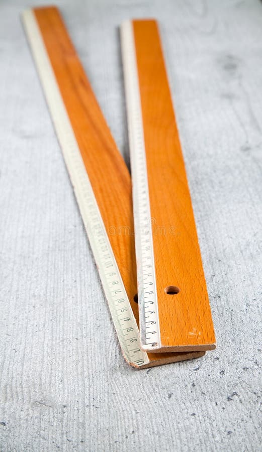 Wooden old rules stock photo. Image of brown, millimeter - 66072230