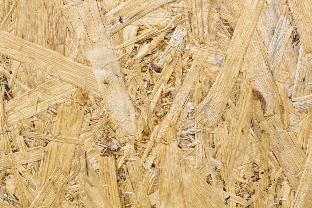 Wooden Oriented Strand Plate Closeup Stock Photo - Image of plank ...